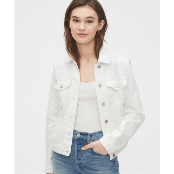 GAP | Jackets & Coats | Gap Icon White Denim Jacket | Poshmark